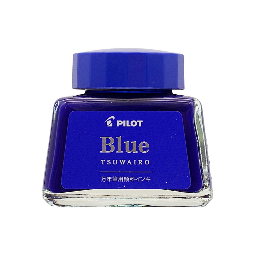 Pilot 30ml Tsuwairo Blue Bottle Ink for Strong Color Fountain Pen Pigm