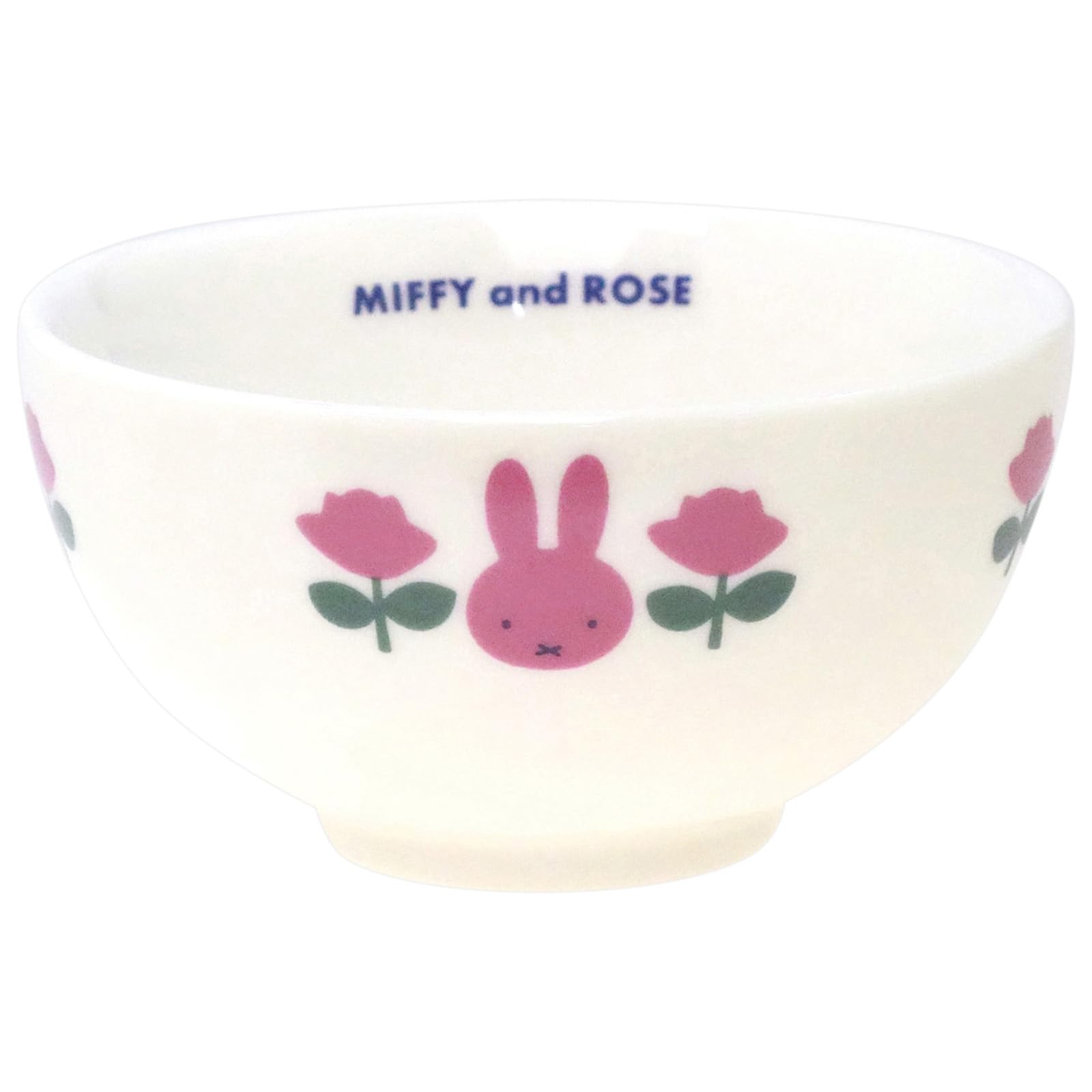 Kanesho Pottery Dick Bruna Miffy Rice Bowl 11cm Pink Japanese Design