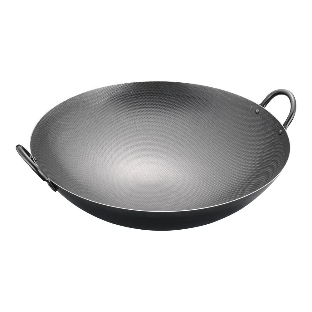 Endo Shoji Professional Chinese Wok 39Cm Iron Double-Handled Japan Mad