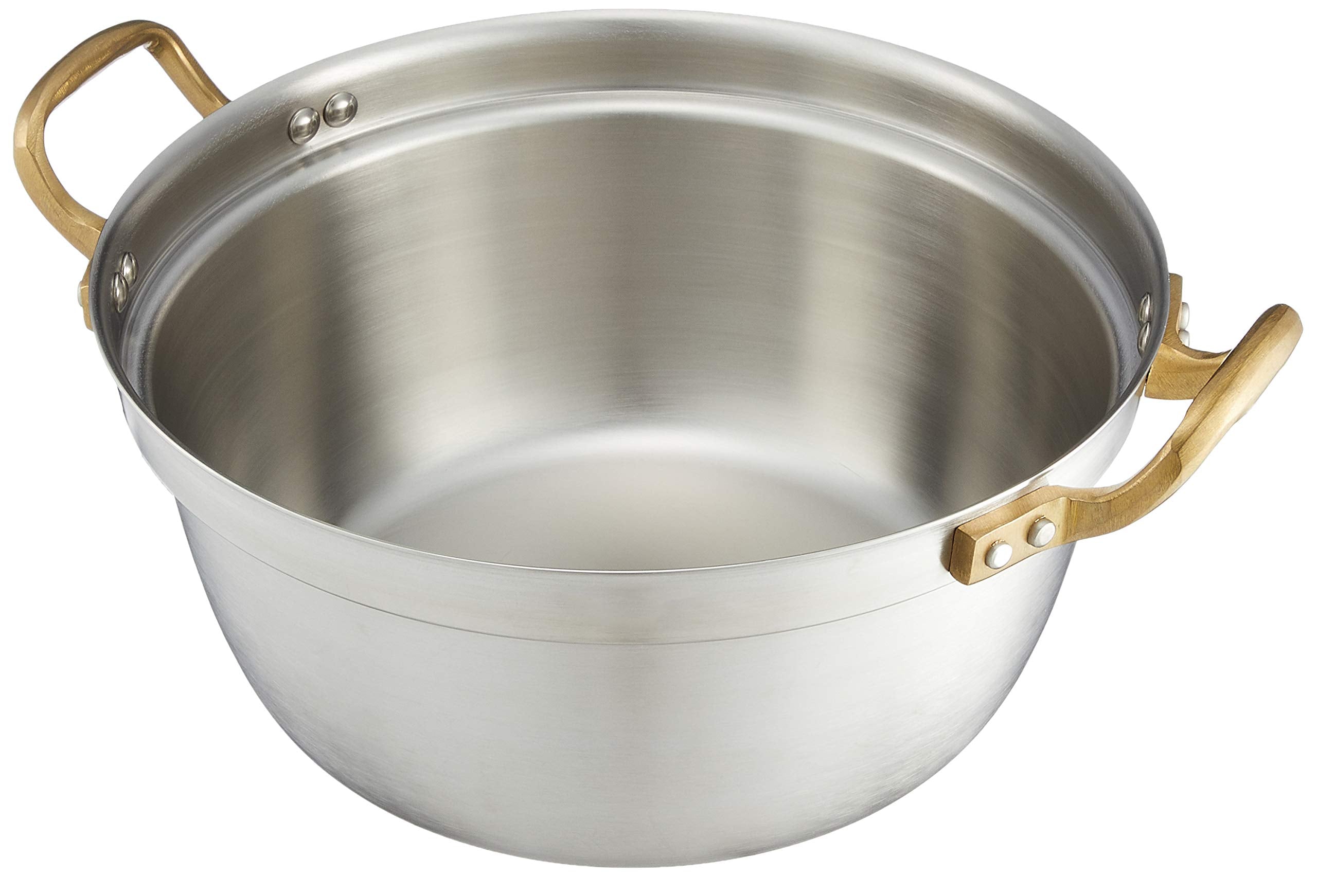 Endo Shoji 30Cm Stainless Steel Round Pot for Induction Cookers Japan