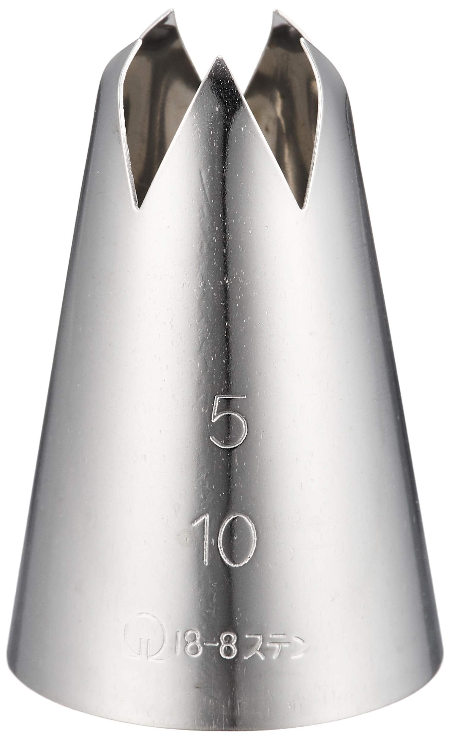Endo Shoji Nozzle 5-Cut Flower No.10 18-8 Stainless Steel Japan Wkt310