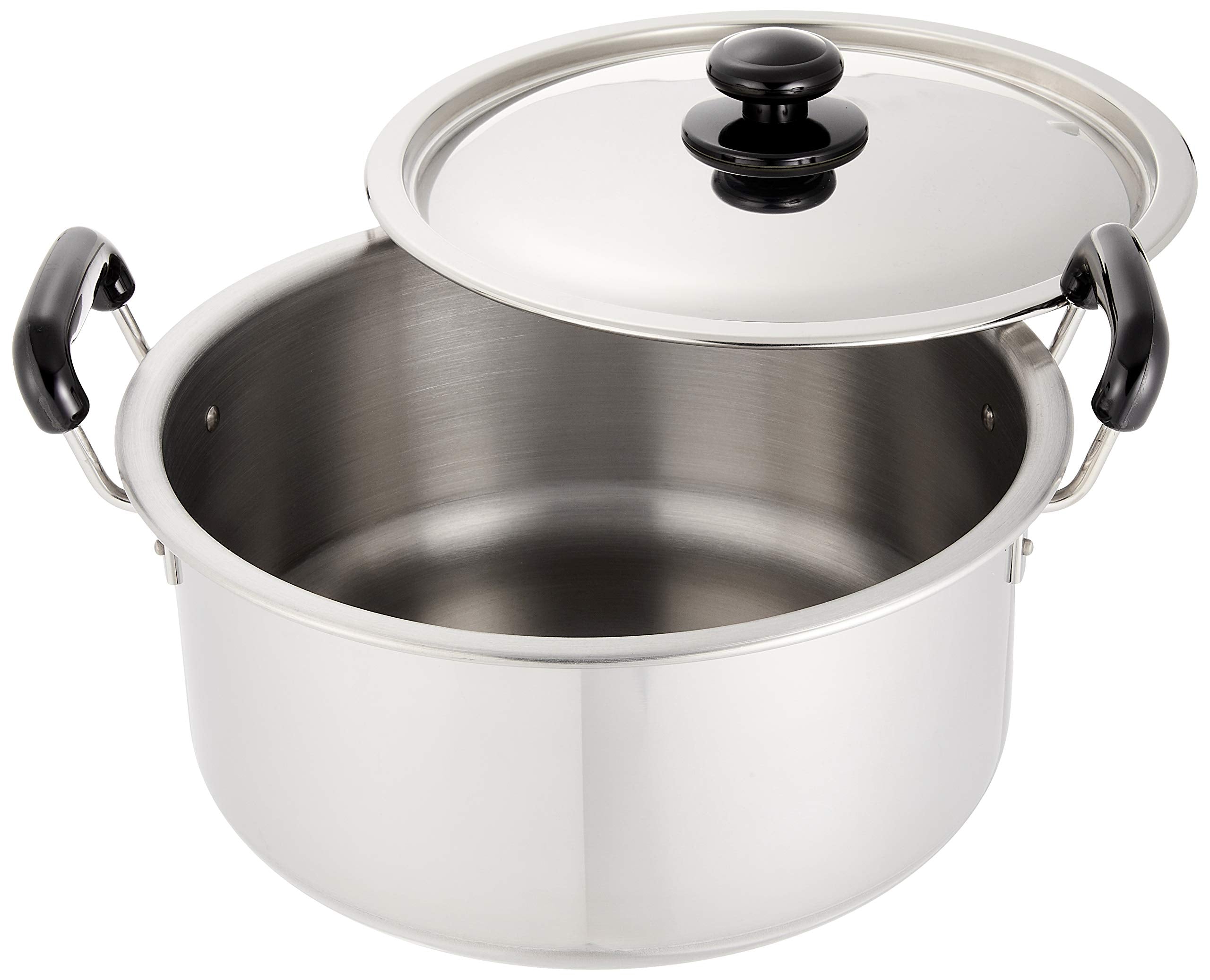 Endo Shoji 30cm Stainless Steel Pot with Plastic Handle for Induction