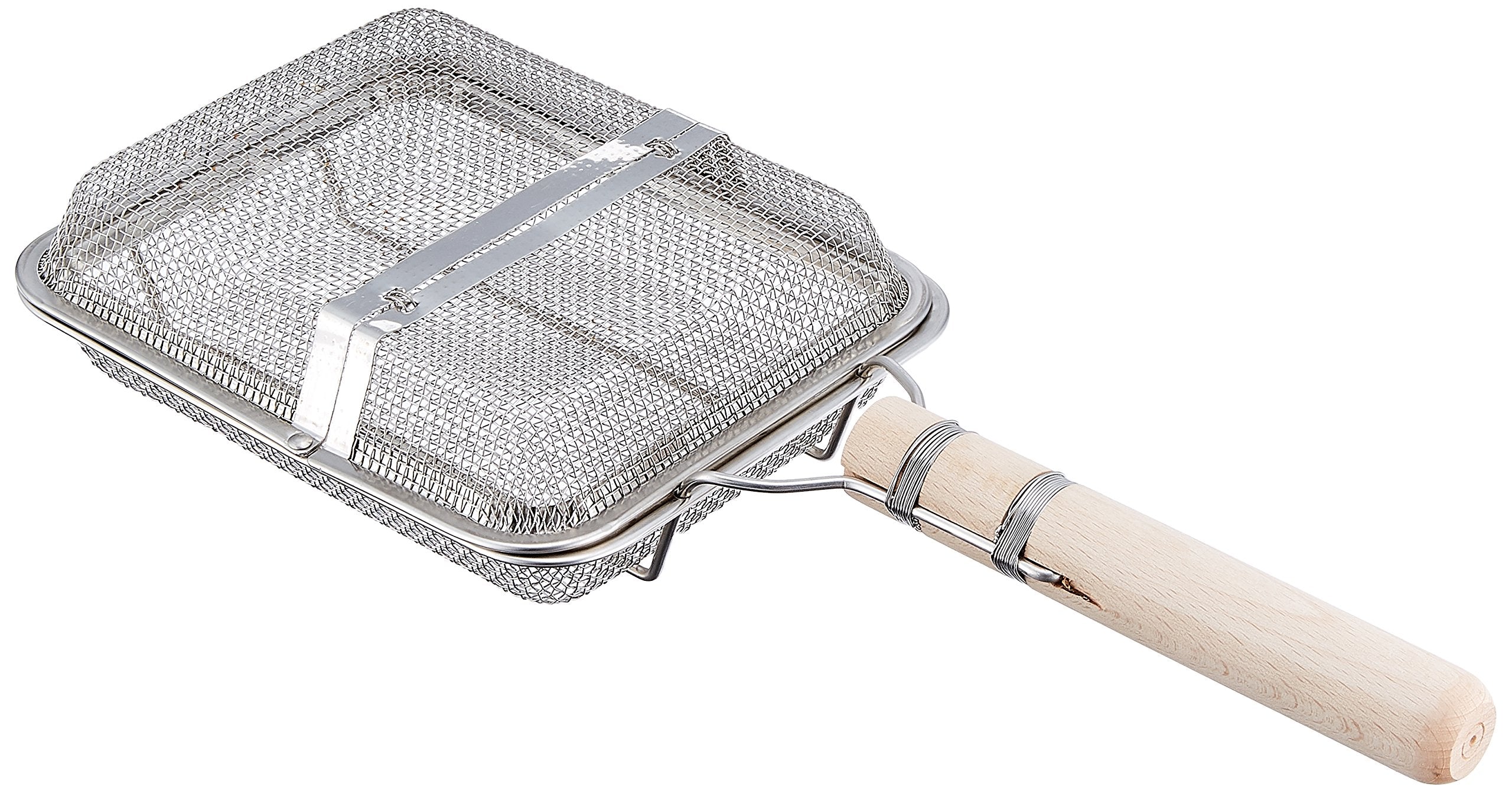 Endo Shoji Tkg Ginkgo Roast Square Small Pan with Wooden Handle 410mm