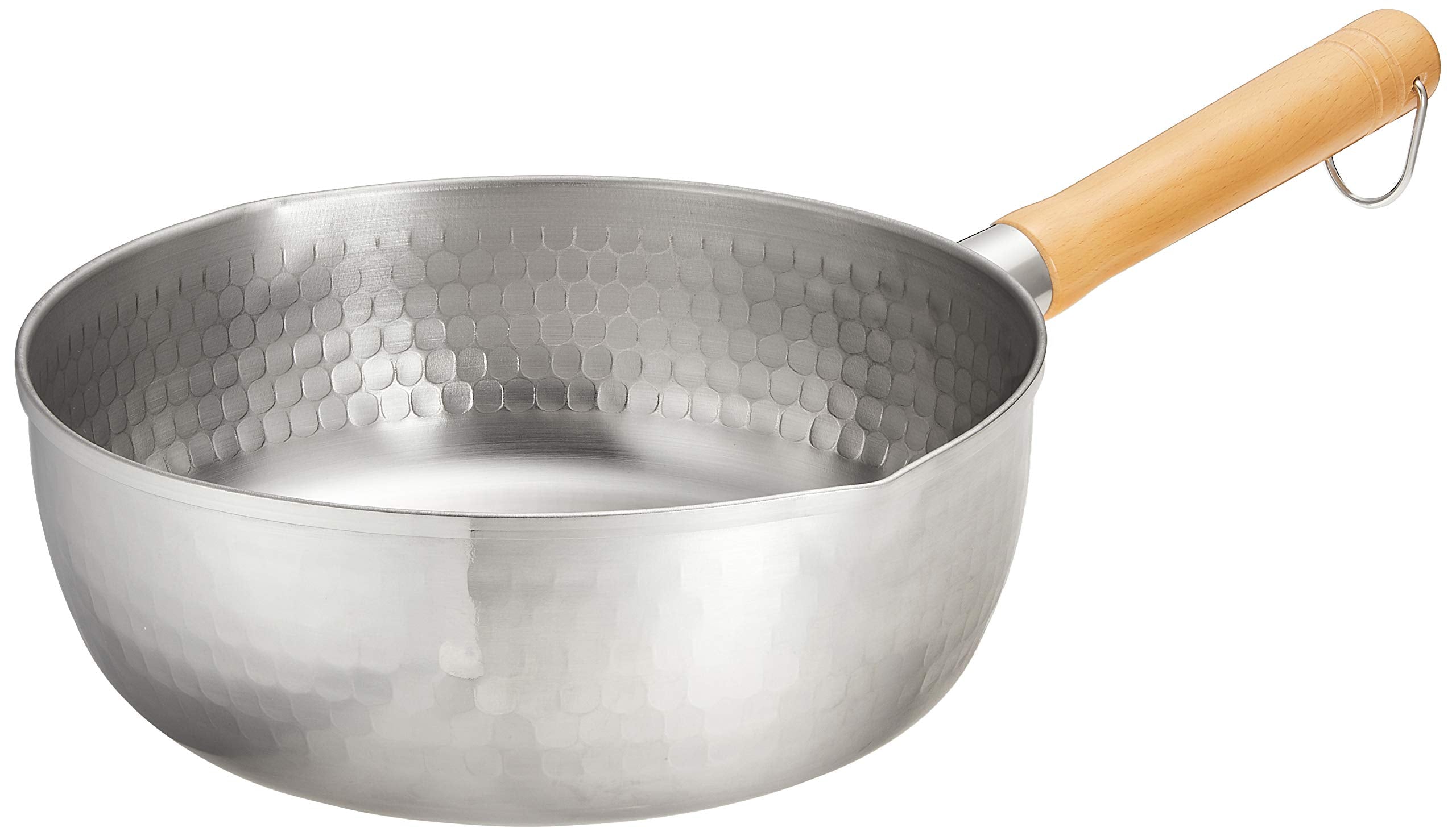 Endo Shoji Yukihira Pot 24cm Stainless Steel with Wooden Handle 3.7L