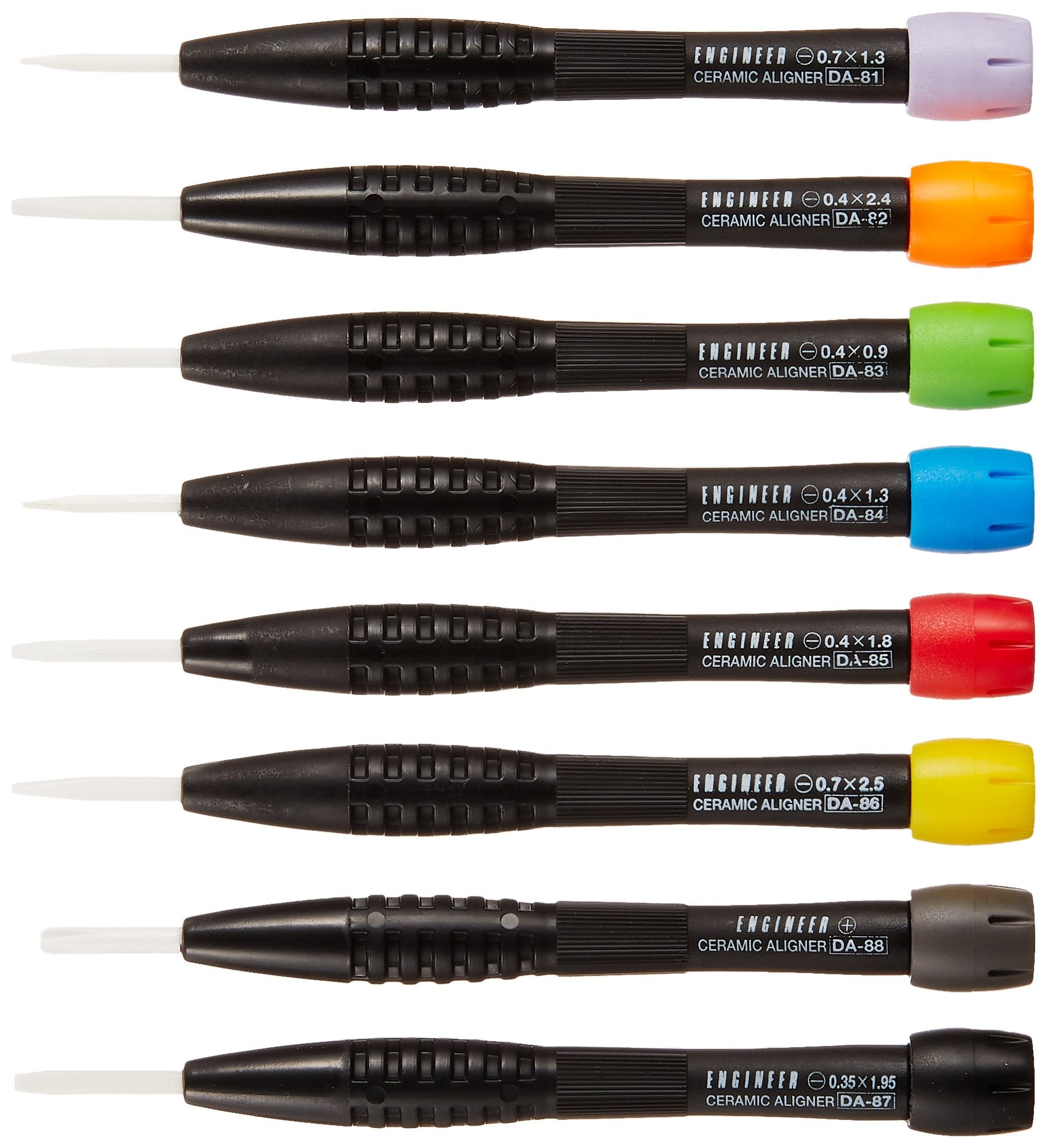 Engineer 8 Pieces Ceramic Adjustment Screwdriver Set - Dk-91 Tool Coll