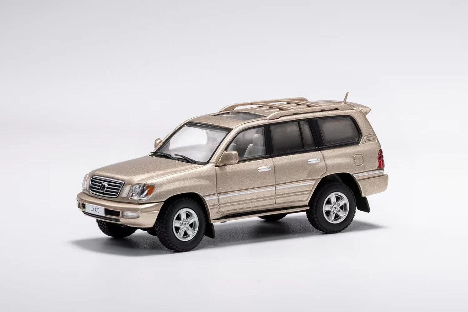 Gaincorp Products 1/64 Lexus LX470 Cygnus LHD Gold Finish Model Car