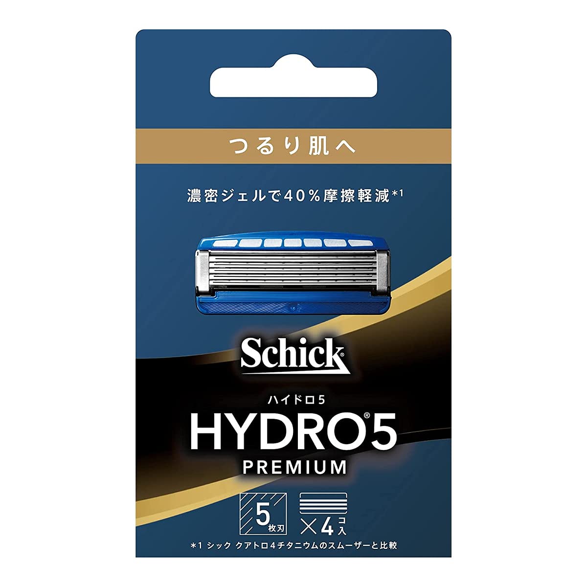 Schick Hydro 5 Smooth Skin Replacement Blades 4-Piece Set with Skin Gu