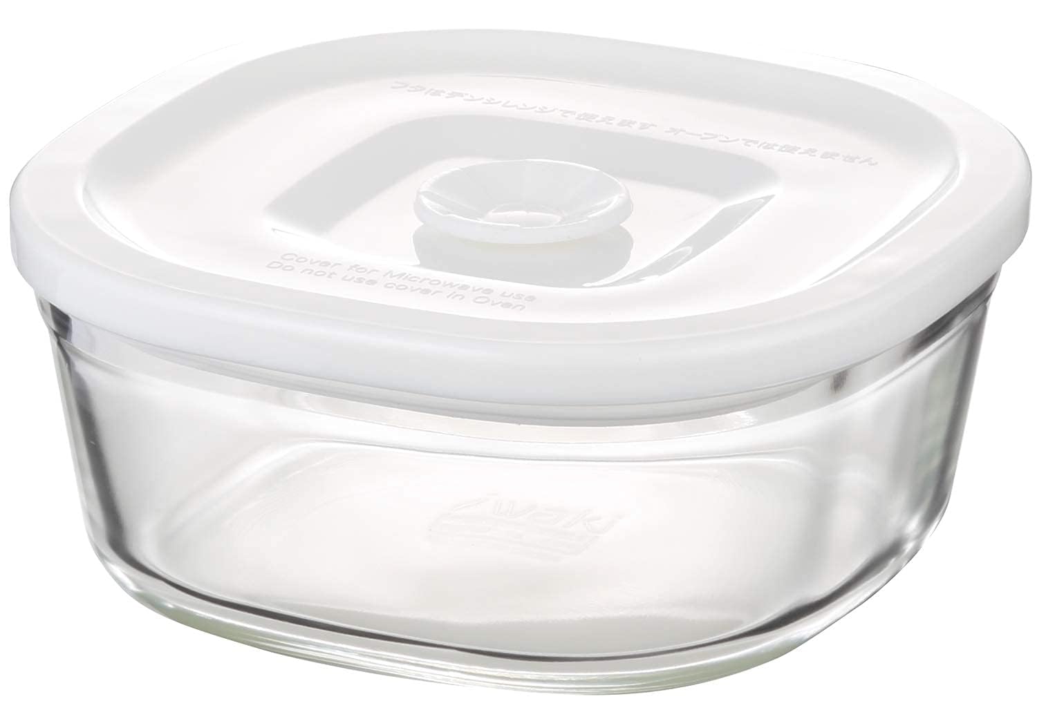 Iwaki Small Heat-Resistant Glass Airtight Container White 260ml Microw