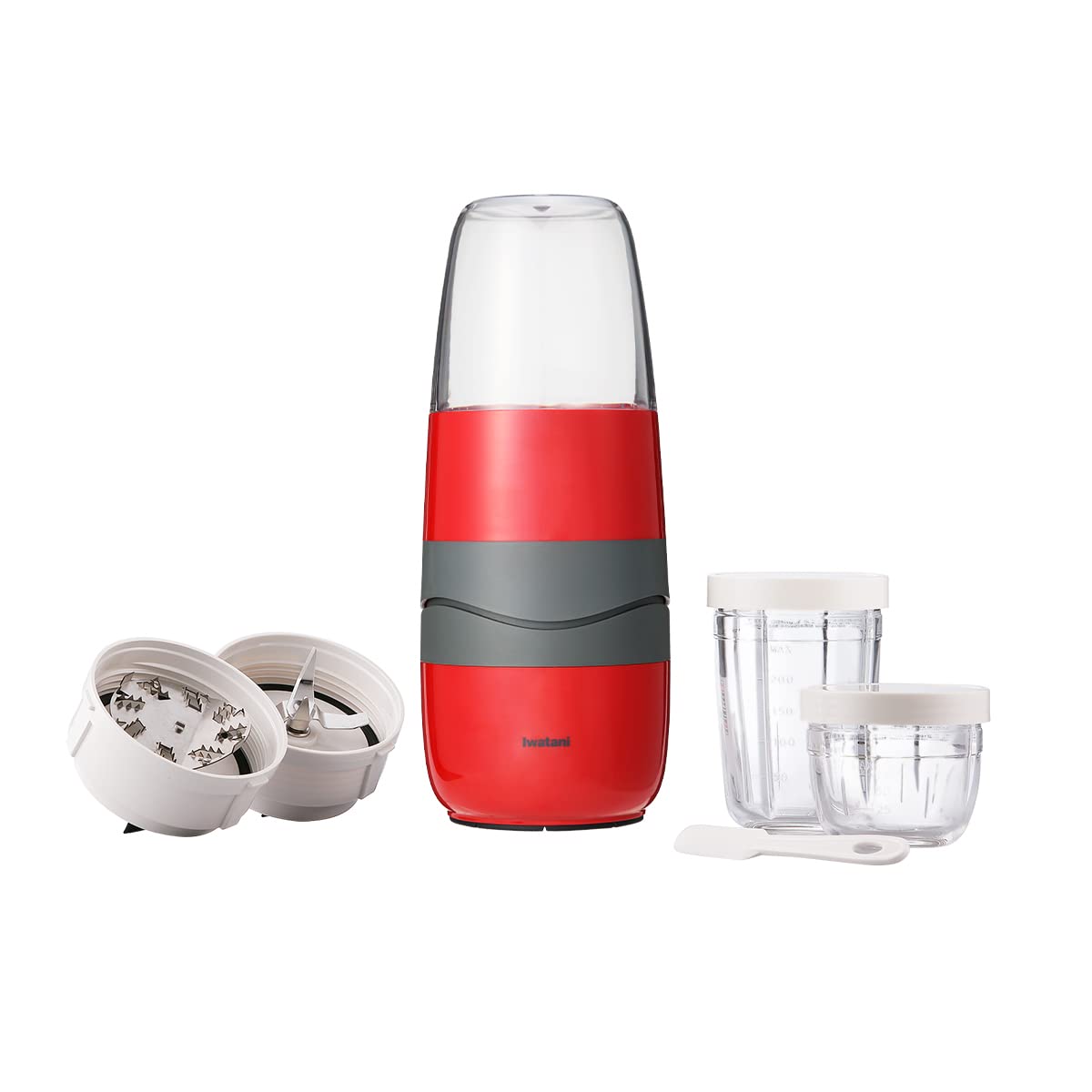 Iwatani Silent Blender Grater Cutter Set Ifm-S30G Red: Efficient Kitch