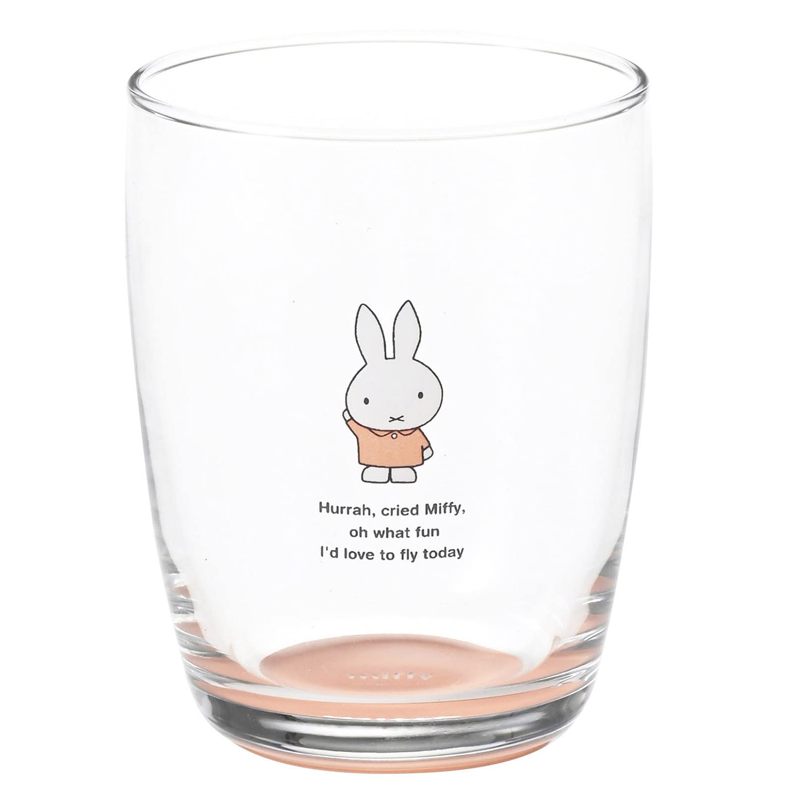 Kanesho Pottery Miffy Pink Glass Tumbler S 260ml Made in Japan