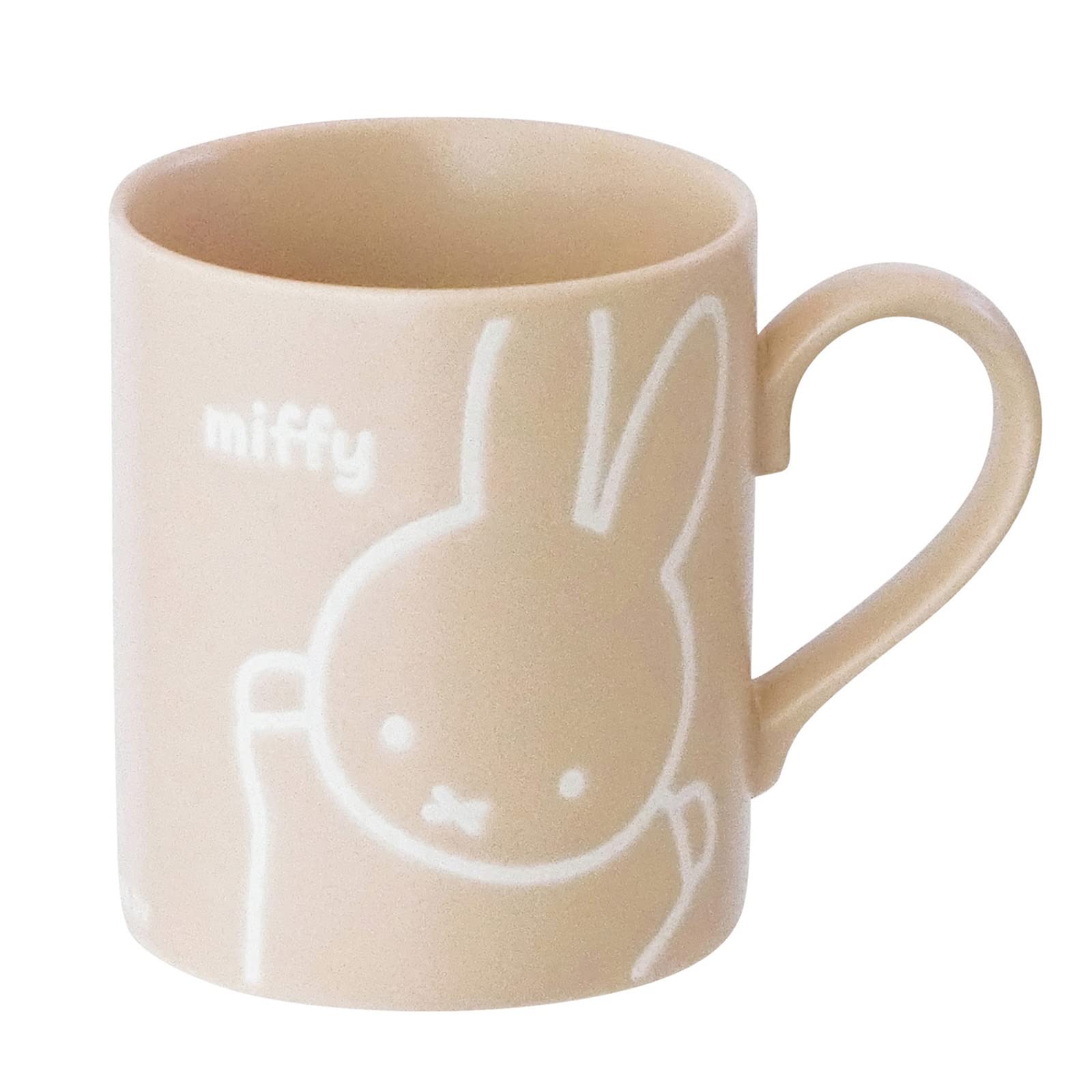 Kanesho Pottery Miffy Water-Repellent Mug 260ml Beige Made in Japan