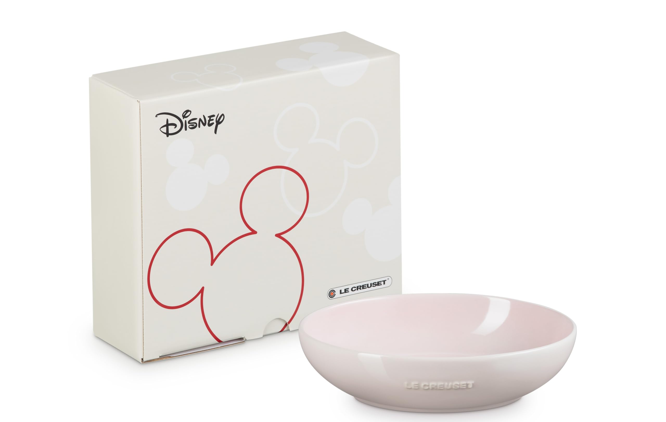 Le Creuset Disney Mickey Mouse Oval Dish 19cm Shell Pink Oven Safe