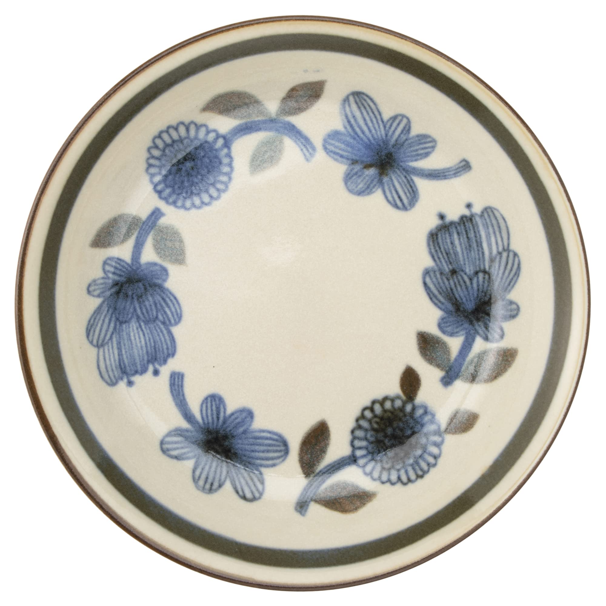 Minoru Pottery Double-Sided Vintage Curry Plate 21804 Made in Japan