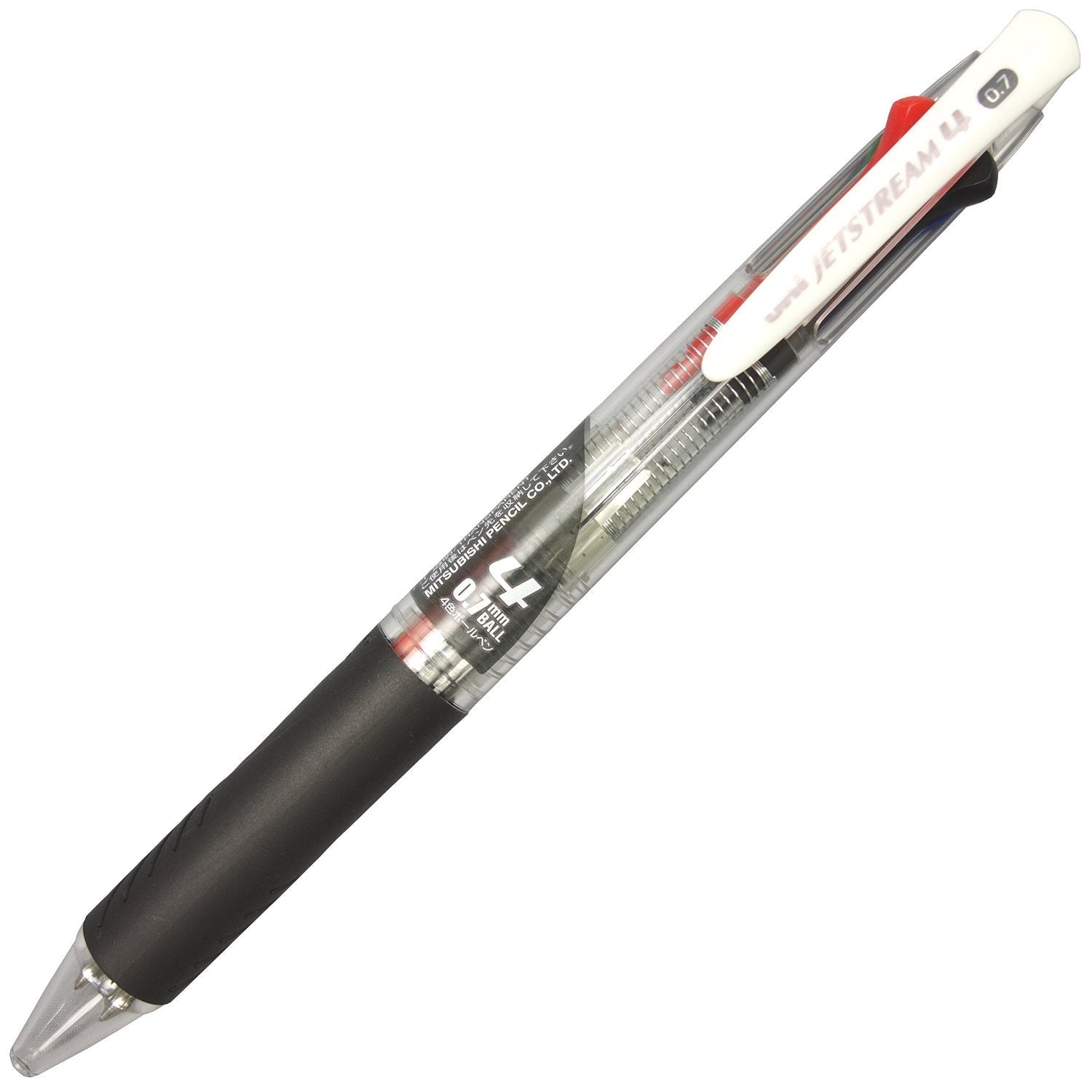 Mitsubishi Pencil Jet Stream 4 Color 0.7 Ballpoint Pen Transparent Eas