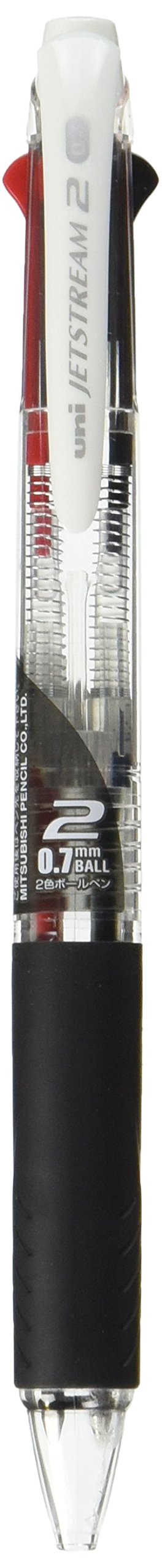 Mitsubishi Pencil Jet Stream 2-Color 0.7mm Transparent Writing Instrum