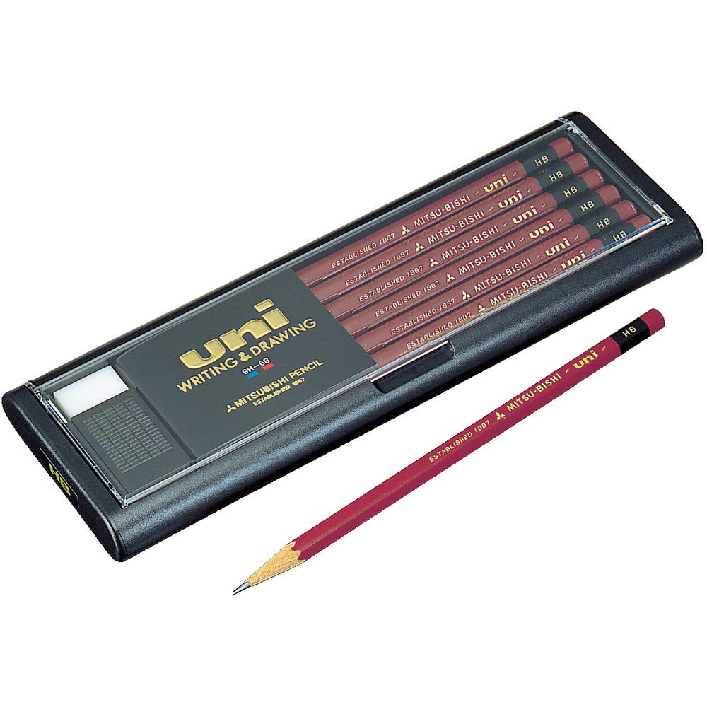 Mitsubishi Pencil Uni HB 1 Dozen Set - High-Quality Drawing and Writin