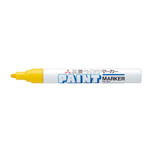 Mitsubishi Pencil Uni Paint Marker Yellow Medium Round Lead - 1 Piece