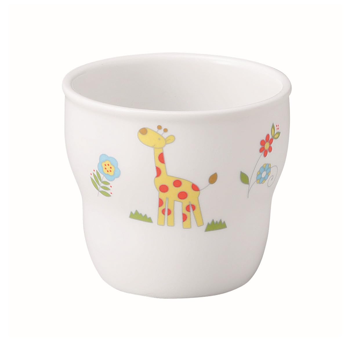 Ogiso Reinforced Porcelain Cups with Indentations for Nurseries Safari