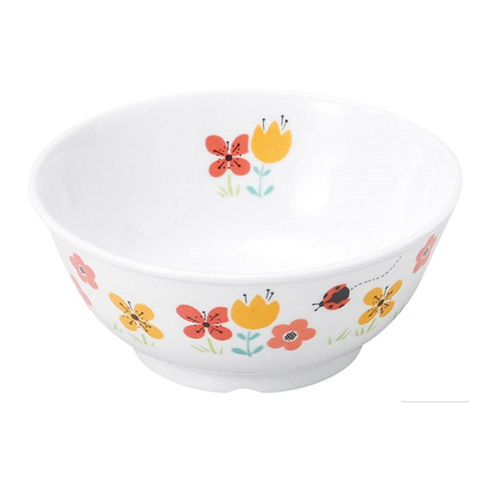Ogiso Blume Orange 11cm Rice Bowl - Durable Porcelain for Kids and Wom