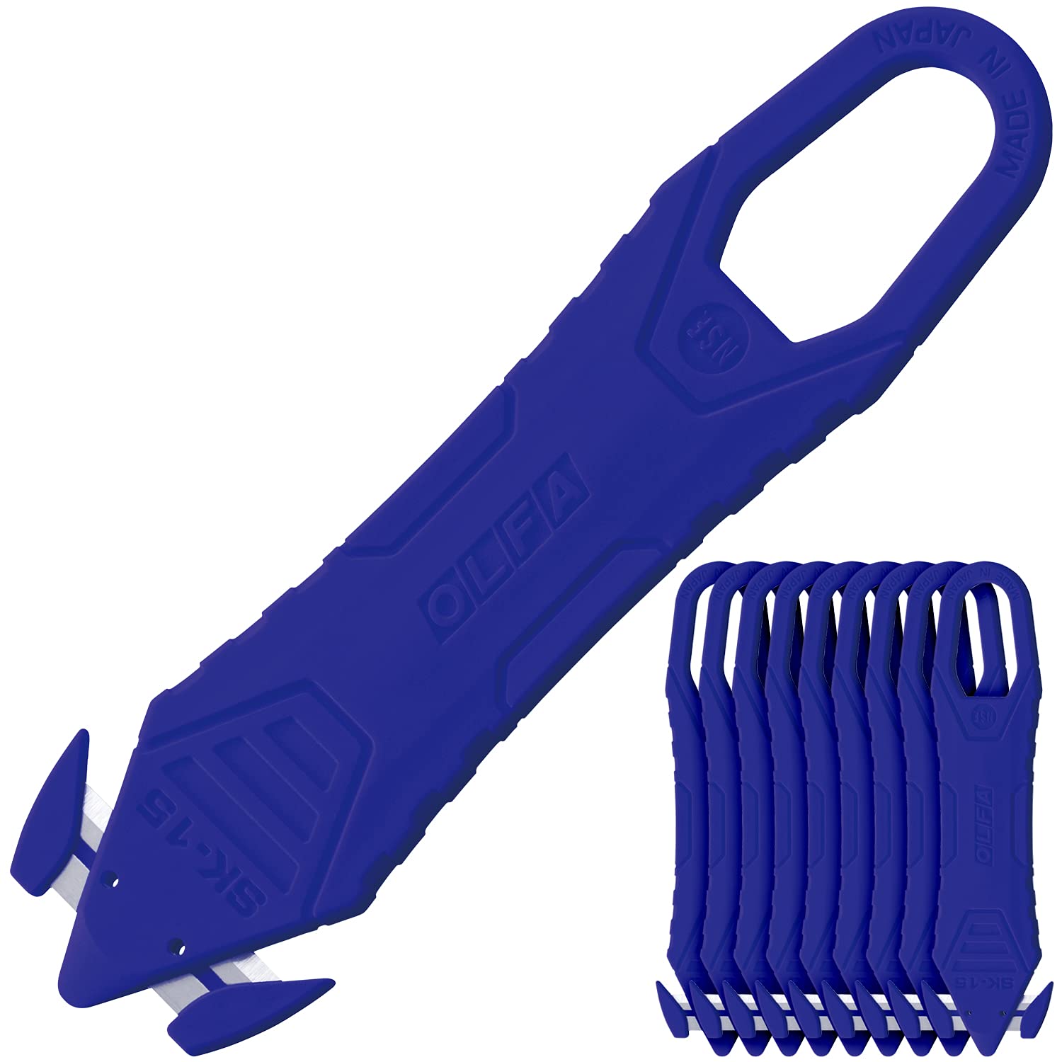 Olfa Blue Kaicorn Unpacking Cutter - 10 Piece Stainless Steel Single U