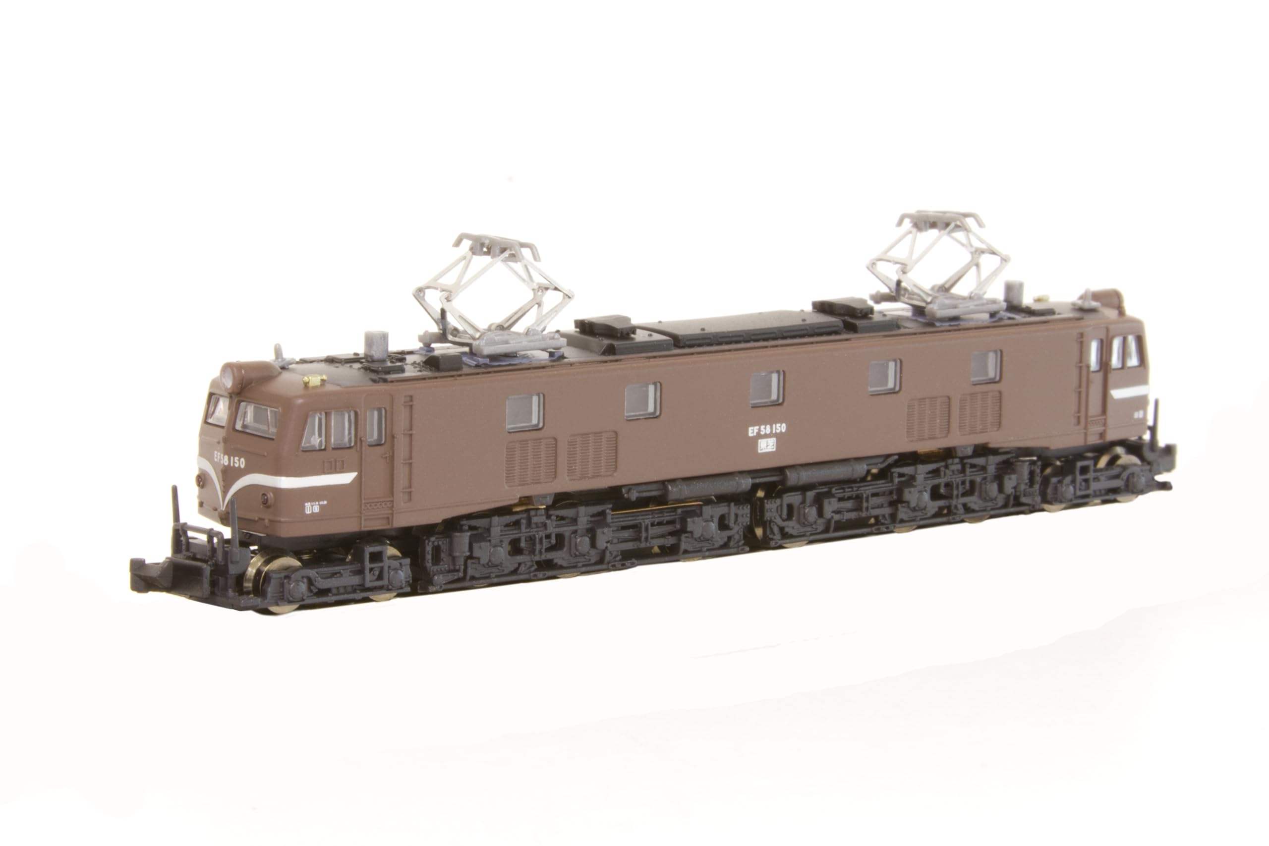 Rokuhan Brown EF58 Type 150 Small Window Z Gauge Model Electric Locomo