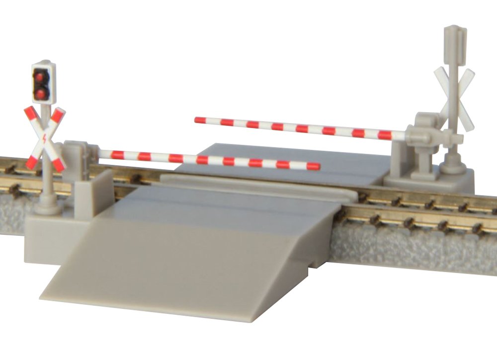 Rokuhan Z Gauge Railroad Crossing Set - European Type S045-3