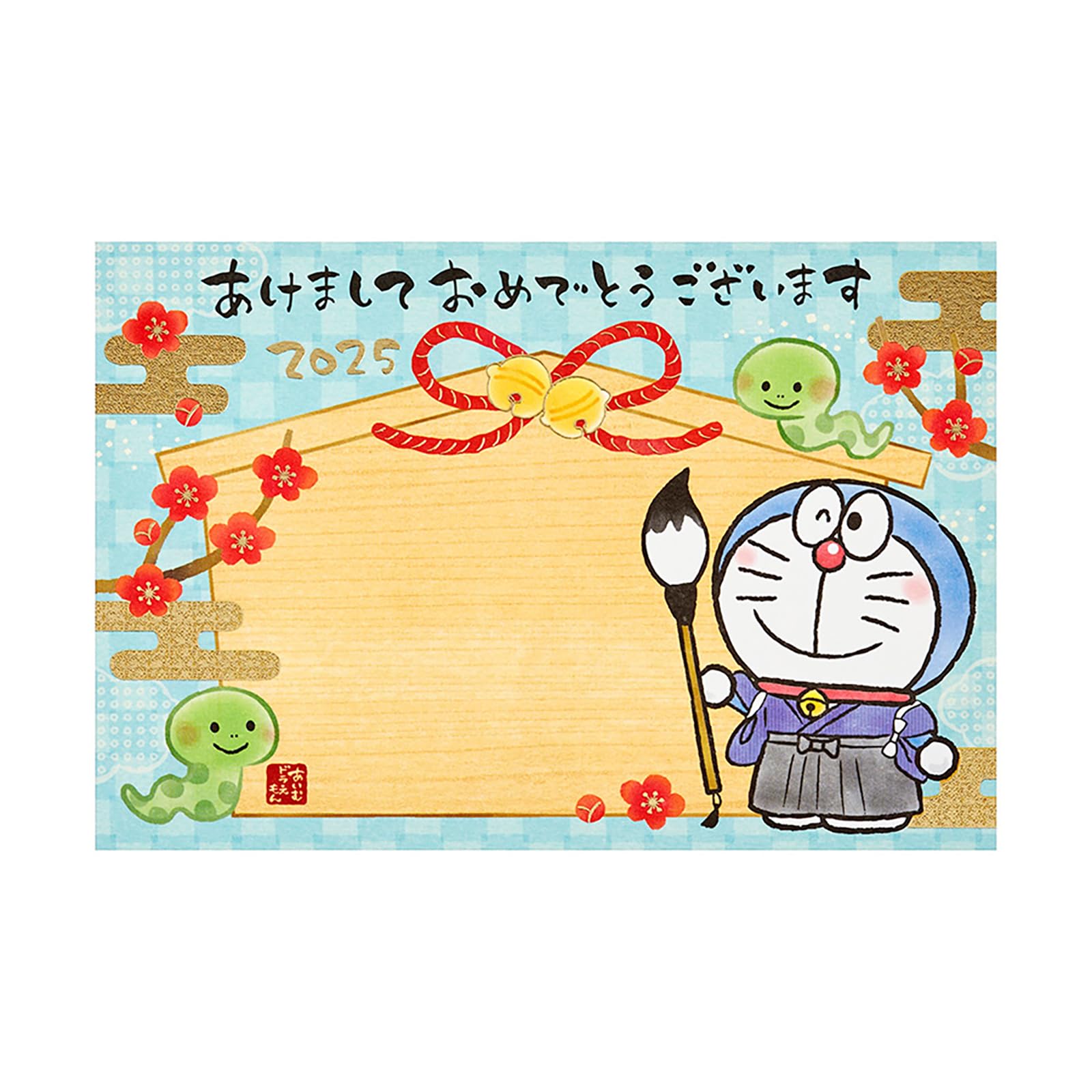 Sanrio 2025 Year of the Snake Greeting Card Set - Doraemon Theme 3-Pie