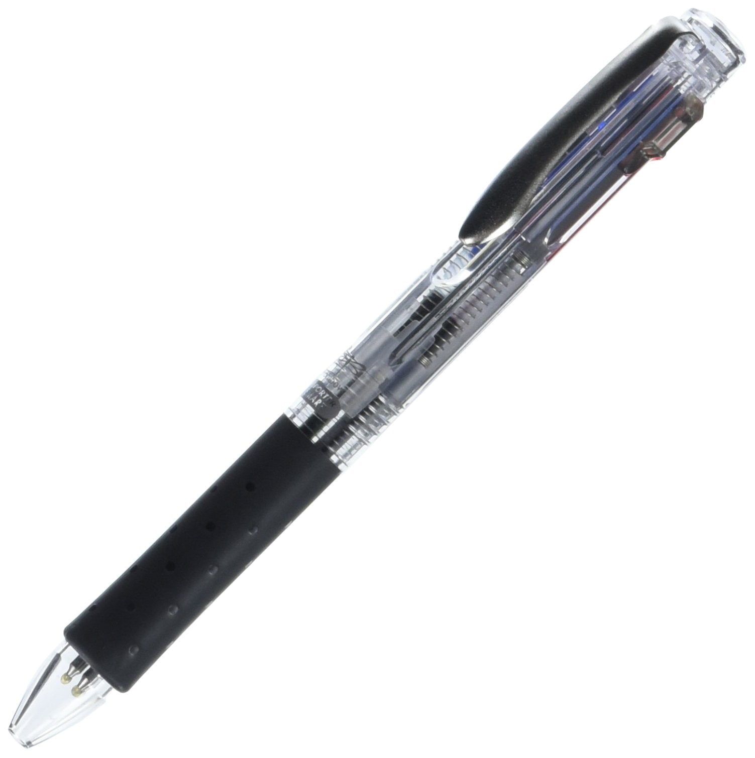 Tombow Reporter Smart 3 Ballpoint Pen - Black Red Blue - Transparent B