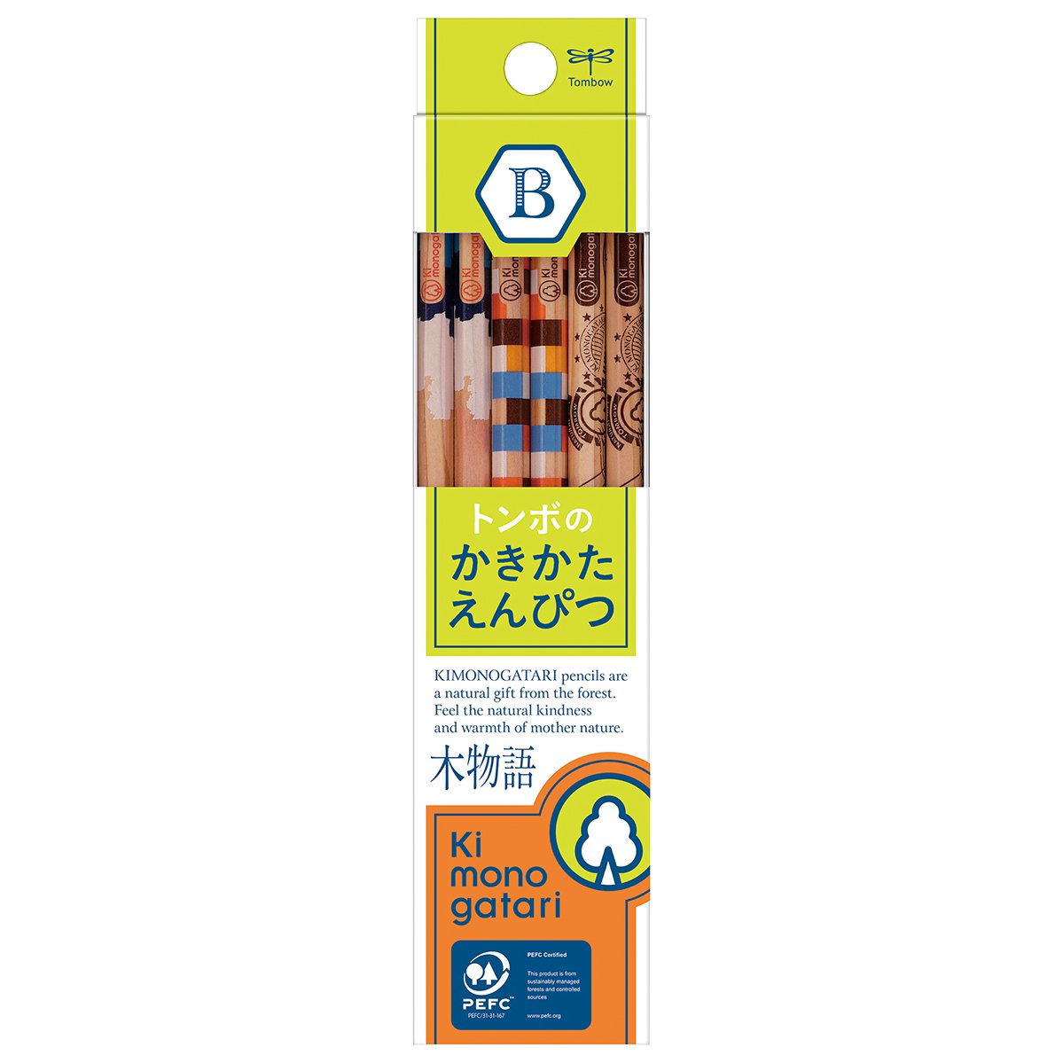 Tombow F Tree Story Drawing Pencils Yellow Green Pattern 1 Dozen Pack