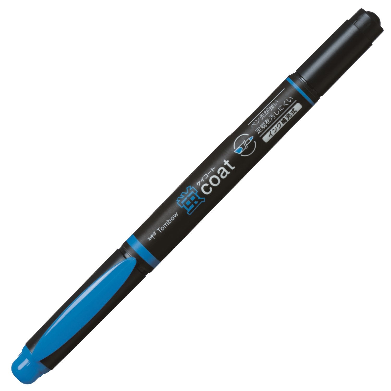 Tombow 10-Pack Blue Fluorescent Coat Pencil Highlighter - Tombow Wa-Tc