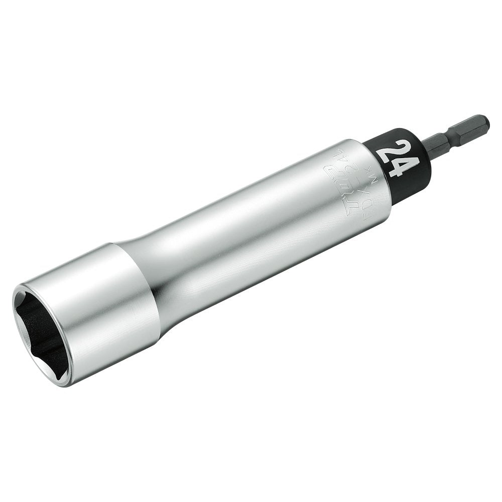 Top Kogyo Alpha 24mm Long Socket for Electric Drills 18V Hex Shaft Jap