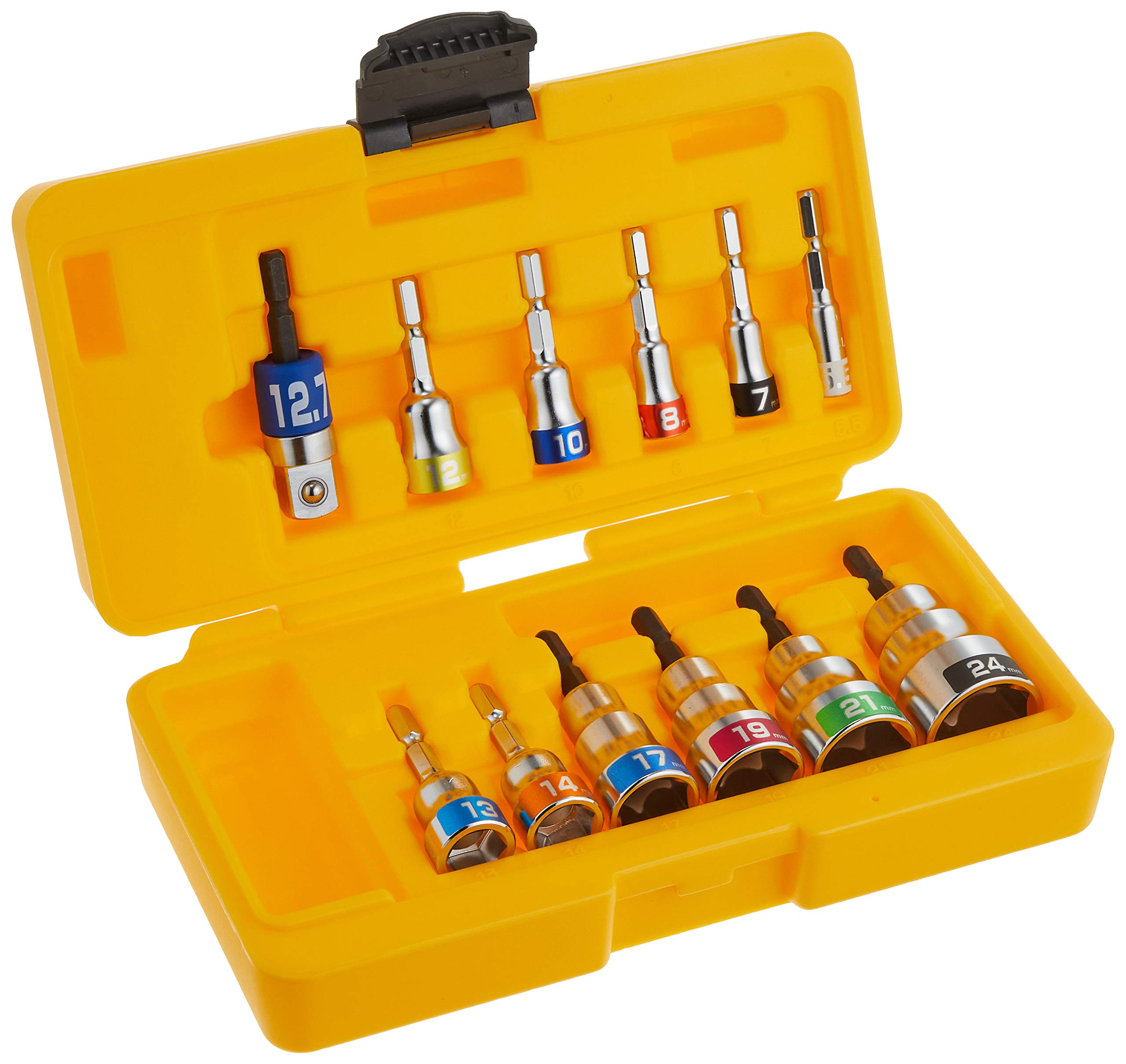 Top Kogyo Impact Short Socket Set 12-Piece 5.5-24mm with Case Japan Ma