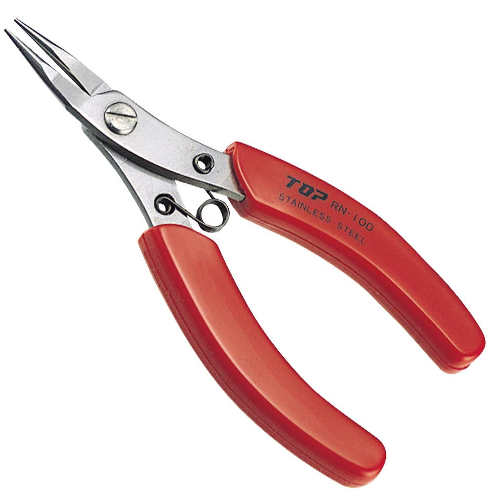 Top Kogyo Round Nose Pliers RN-100 1.6mm Tip Stainless Steel Made in J