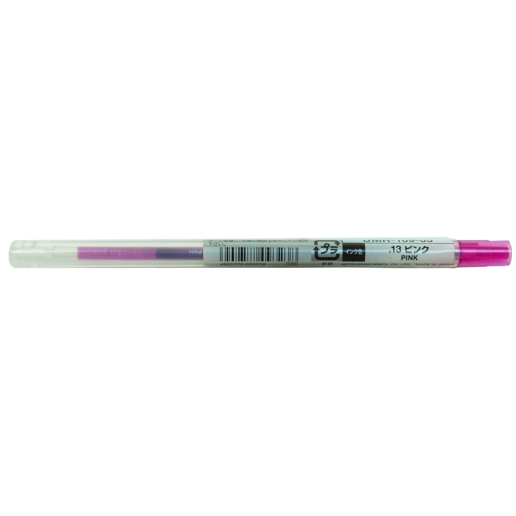 Mitsubishi Pencil Uni Gel Ballpoint Pen 0.5mm Pink Refill Style Fit