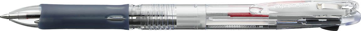 Zebra Slim 2C Clip-On Transparent Pen - Zebra Brand Quality Writing In