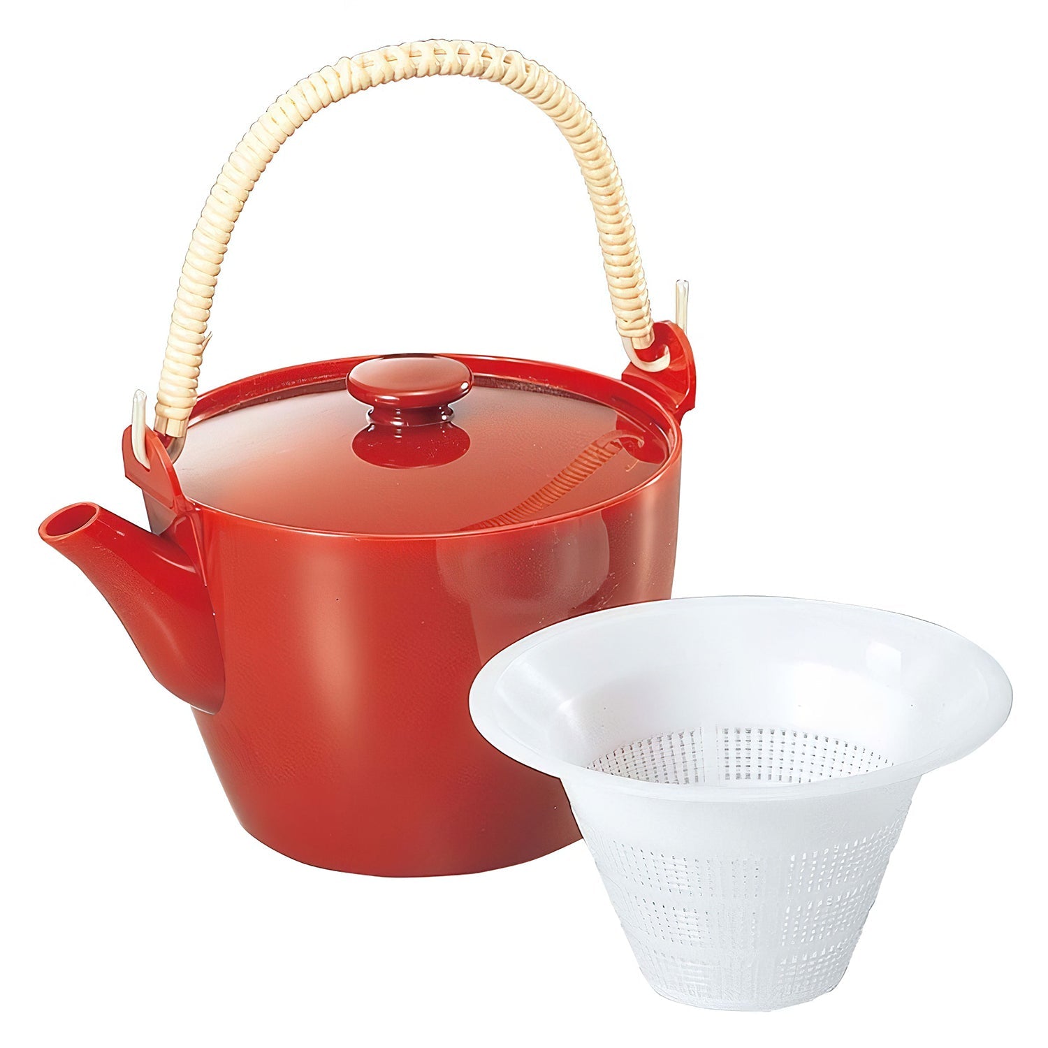 Premium 1.0L Plastic Dobin Teapot by Entec - Enhance Your Tea Experien