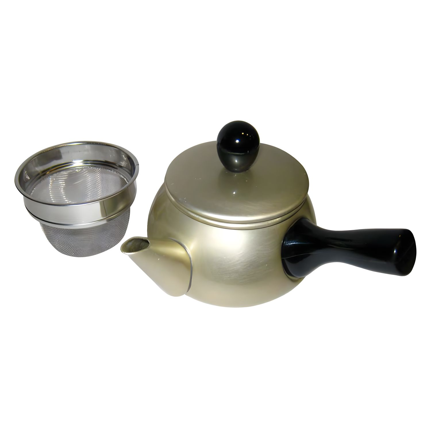 Maekawa Metal Premium Gold Kinzoku Aluminum Kyusu Teapot