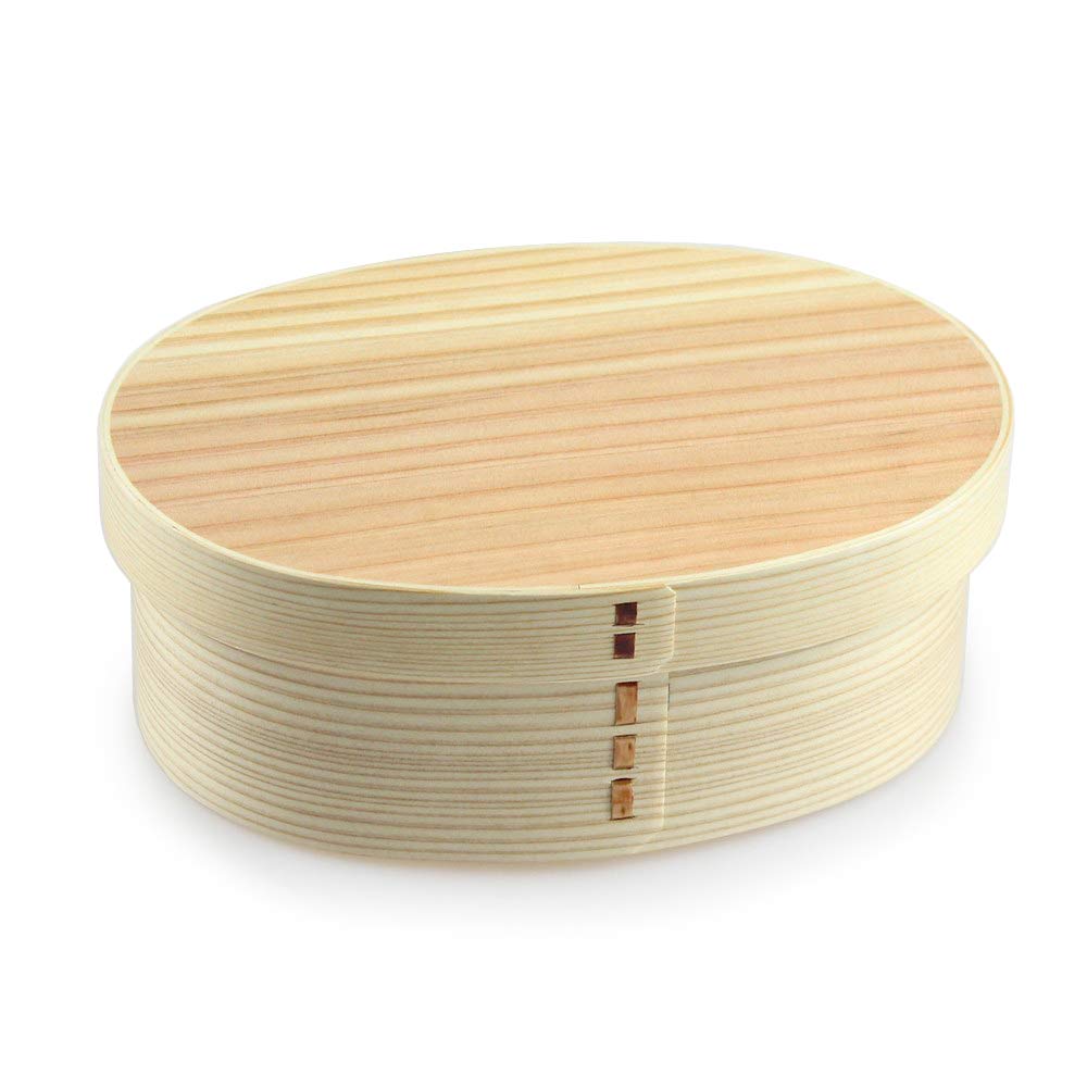 Eemon of the Festival Oval Bento Box - Natural Finish for Japan's Mats
