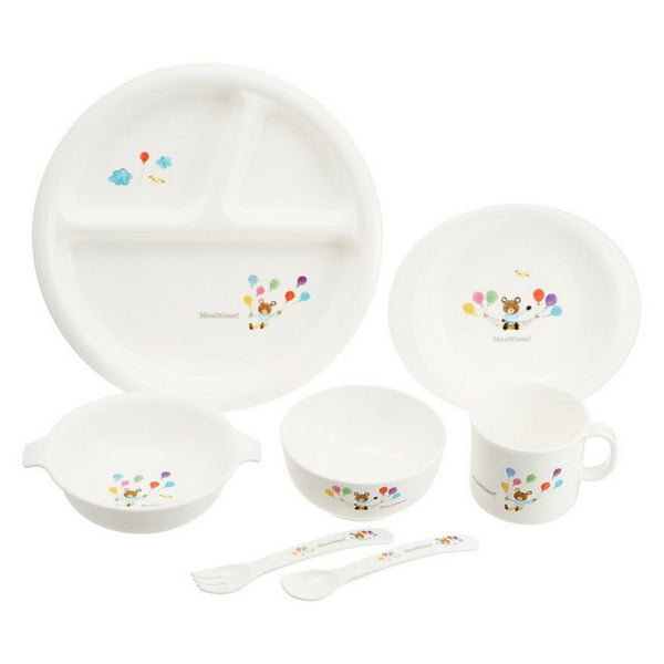 Osk Mealtime Baby Toddler Plastic Unbreakable Dinnerware Set - Durable