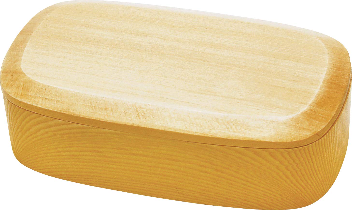 Yamaco 500Ml Bento Box Square 887224 - Authentic Japanese Made, Natura